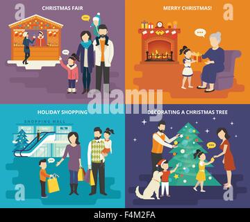 Family holiday cartoon icons in set collection for design. Recreation ...