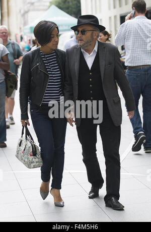 Celebrities at the BBC studios Featuring: George Galloway, Putri ...