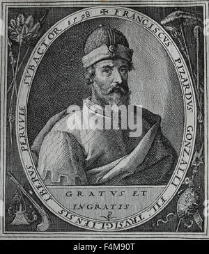 Francisco Pizarro (1471-1541). The Spanish conqueror of the Inca Empire ...