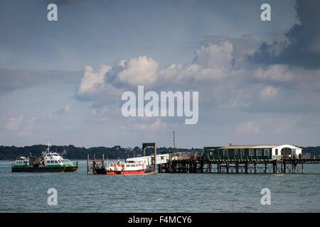 Ferry boat near the pier in Moniwa, Myanmar Stock Photo - Alamy