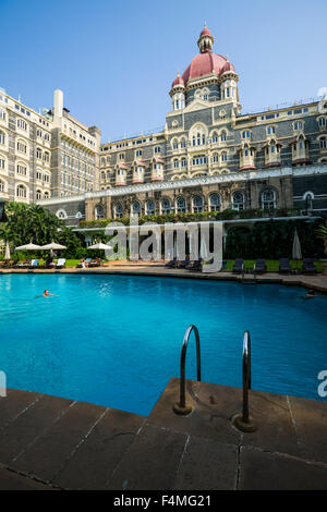 The swimming pool inside the Colaba Taj Mahal Palace Hotel, Colaba ...