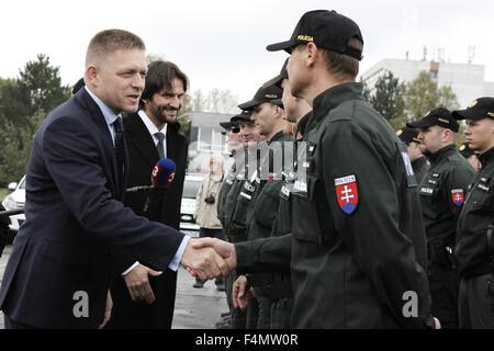 Bratislava, Slovakia. 20th Oct, 2015. Members of the Police Force of ...