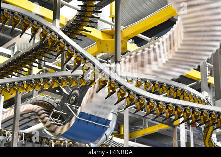 Conveyor belts in the production line of the factory Stock Photo ...