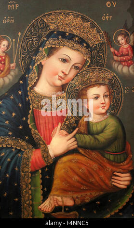 Peruvian Religious Art Virgin Mary Stock Photo - Alamy