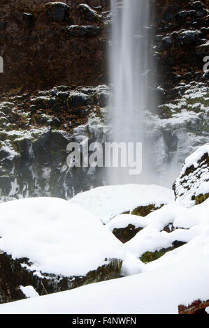 Watson Falls in Oregon, winter photo Stock Photo - Alamy