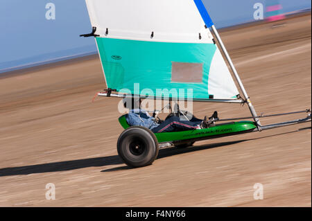 Cherrueix, Brittany,France. Sand Yachting on the beach. October 2015 ...