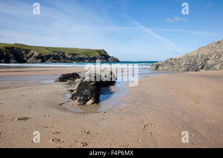 Porth Joke or Polly Joke beach near to Crantock West Pentire Cornwall ...