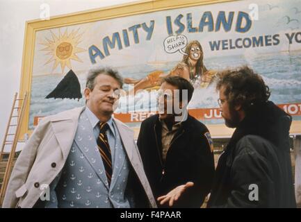 Murray Hamilton, Roy Scheider and Richard Dreyfuss, "Jaws" 1975 / File ...