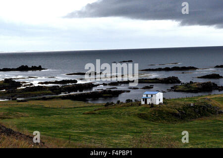 Lone house on the Iceland landscape Stock Photo - Alamy