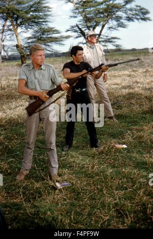 Hardy Kruger, Gerard Blain & John Wayne Film: Hatari! (1962) Characters ...