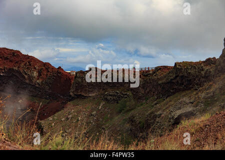 Volcanic rock inside the crater of Vesuvius Stock Photo - Alamy