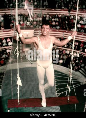1956, Film Title: TRAPEZE, Director: CAROL REED, Studio: UA, Pictured: TONY CURTIS, BURT ...