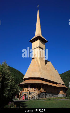 Romania. Maramures. Barsana. Wooden churches at Barsana Monastery Stock Photo - Alamy