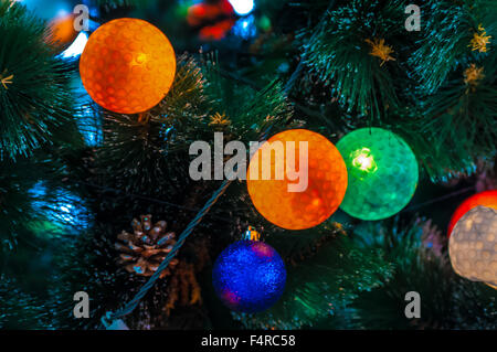 Christmas and New Year's decorations on city streets Stock Photo - Alamy
