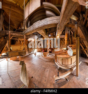 Netherlands, Europe, Holland, Wormer, Noord-Holland, windmill, Interior ...