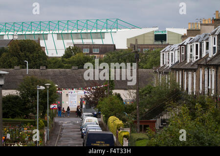 Easter Road stadium, pictured from Arthur's Seat before the Scottish ...
