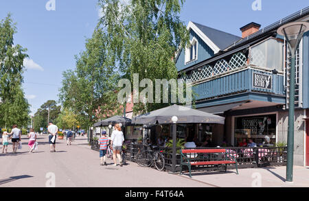 RATTVIK, SWEDEN ON JULY 04, 2015. View of the Town Hall and the ...