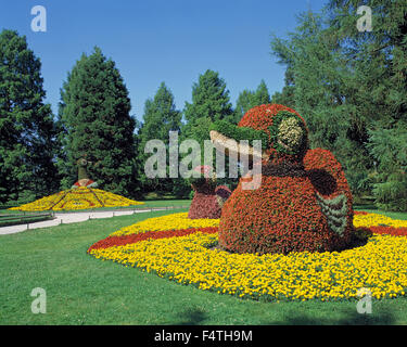 Mainau Island, Germany: flower peacock. There are several flower ...