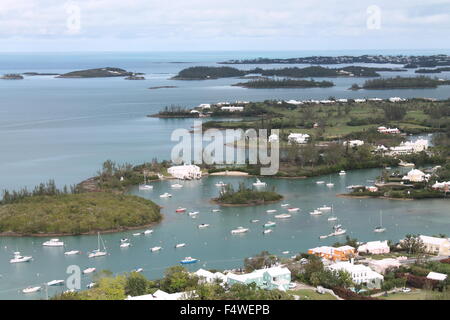 View from Gibbs Lighthouse, Southampton Parish, Bermuda Stock Photo - Alamy