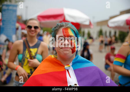 during the Summer Pride Fest in Bloomington, Indiana Stock Photo - Alamy