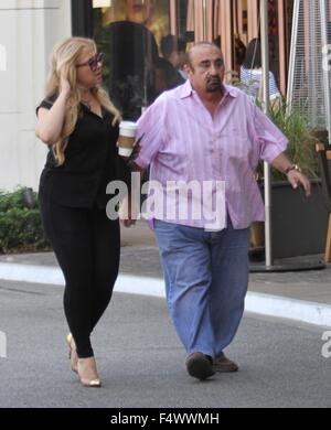'Borat' star Ken Davitian goes shopping at The Grove with a female ...