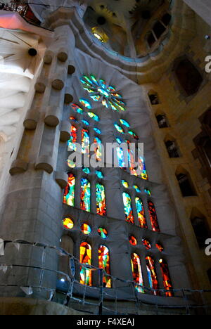 Inside La Sagrada Familia - the amazing cathedral designed by Gaudi, in ...