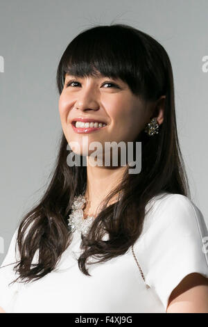 A-chan a member of the Japanese pop girl group Perfume speaks during a ...