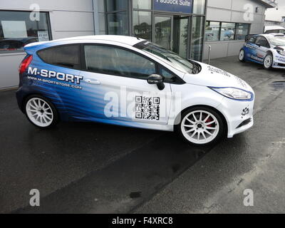 Ford fiesta mk7 Rally car in blue and yellow WD40 WD-40 livery at ...