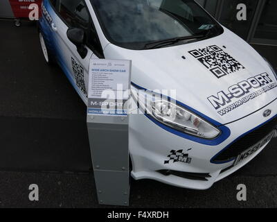 Ford fiesta mk7 Rally car in blue and yellow WD40 WD-40 livery at ...