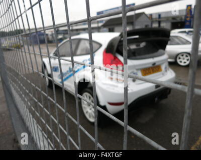 Ford fiesta mk7 Rally car in blue and yellow WD40 WD-40 livery at ...