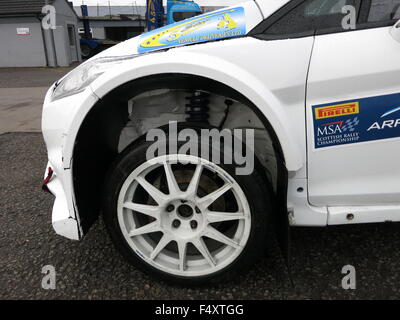 Ford fiesta mk7 Rally car in blue and yellow WD40 WD-40 livery at ...