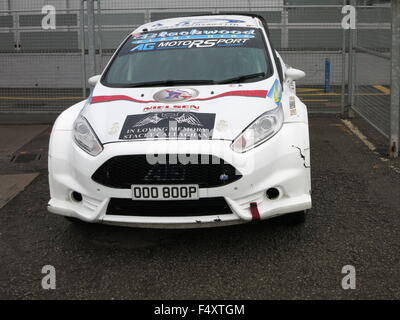 Ford fiesta mk7 Rally car in blue and yellow WD40 WD-40 livery at ...