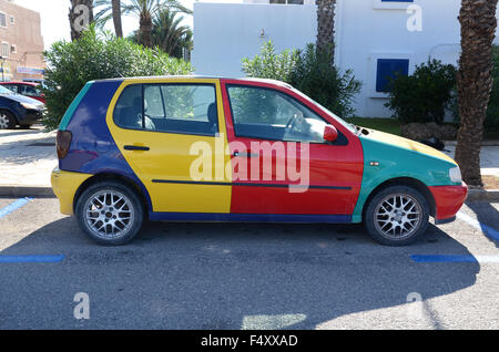 multi coloured VW Polo Harlequin Stock Photo: 89101895 - Alamy