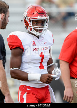 Orlando, FL, USA. 24th Oct, 2015. Houston Cougars quarterback Greg Ward ...