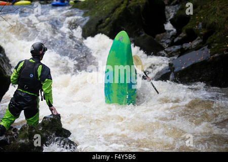 Henllan, Ceredigion, Wales, UK. 24th Oct, 2015. The annual Teifi Tour ...