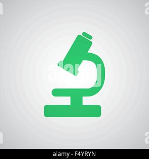 Microscope icon green vector Stock Vector Image & Art - Alamy