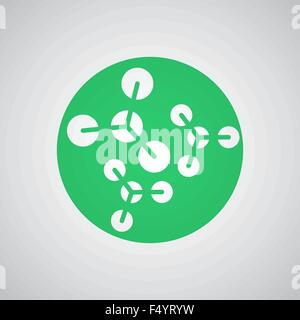 Molecules icon green vector Stock Vector Image & Art - Alamy
