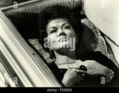 The actress Paula Raymond in a scene from the movie "Blood of Dracula's ...