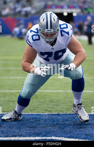 Dallas Cowboys guard Zack Martin (70) looks on before an NFL football ...