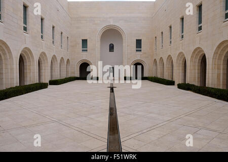 Inner courtyard of the Supreme Court of Israel building designed by Ada ...