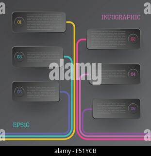 Paper banner - business infographic Stock Vector Image & Art - Alamy