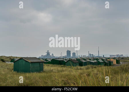View of the Redcar Steel Works shortly before closure Stock Photo - Alamy