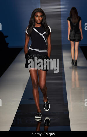 Model walking at JACQUELINE PIRON show during Toronto world master card ...