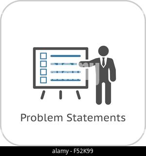 Problem Statements Icon. Flat Design Stock Vector Image & Art - Alamy