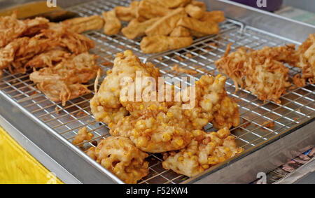 taro fried and fried tofu at street market Stock Photo - Alamy