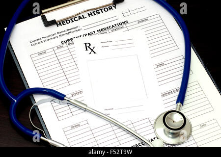 Blank patient chart Stock Photo - Alamy