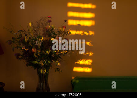 View of bouquet made with countryside flowers Stock Photo - Alamy