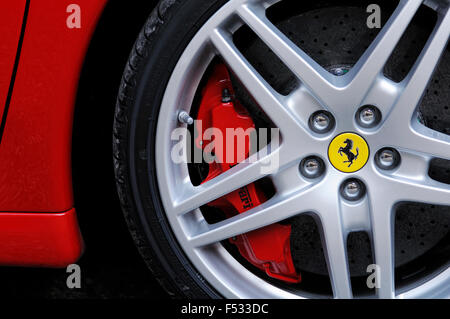 Ferrari Wheel and Brake System Stock Photo - Alamy