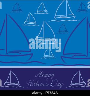 Father's Day boat card in vector format Stock Vector Image & Art - Alamy