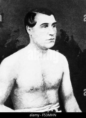 Vintage portrait of English bare-knuckle boxer Tug Wilson (1847 Stock ...